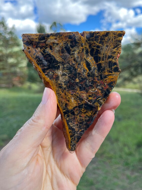 Pilbara Jasper Lapidary Slab Natural Stone Not Polished for - Etsy