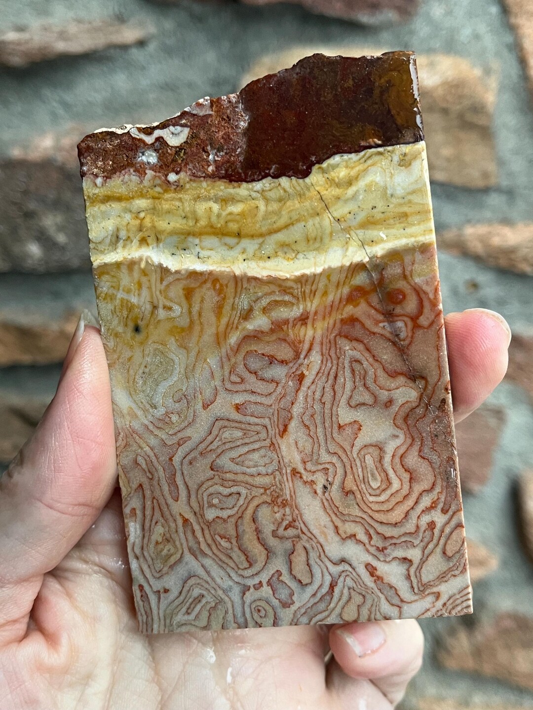 Turkish Delight Stone Lapidary Slab Natural Stone Not Polished for ...