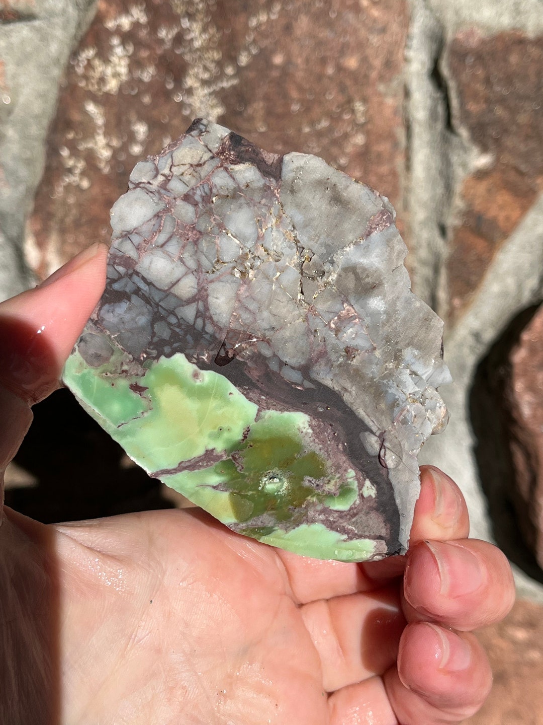 Variscite Lapidary Slab Natural Stone Not Polished for Cabochons - Etsy