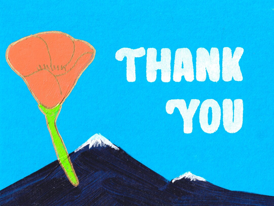 Scenic Thank You Card - Etsy