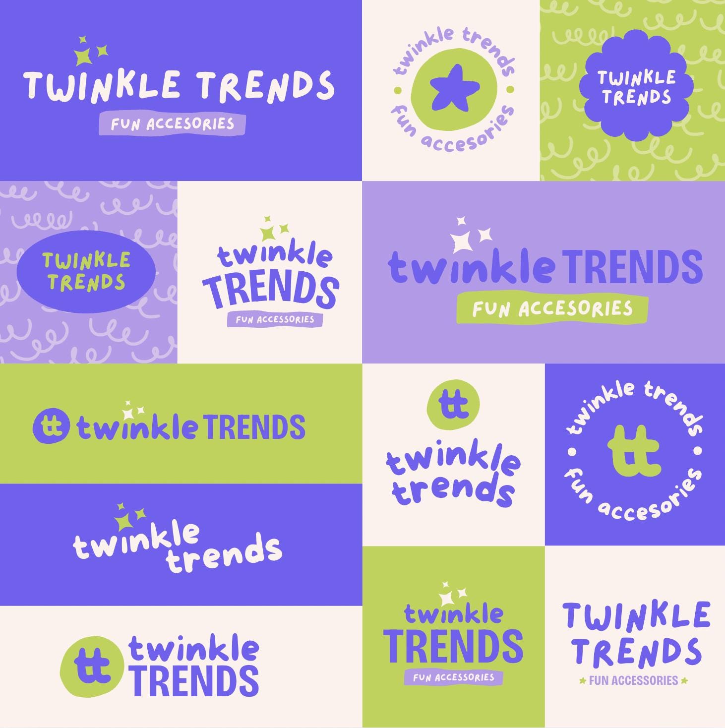 Colorful Logo Editable Template in Canva, Fun Brand Design for Small ...
