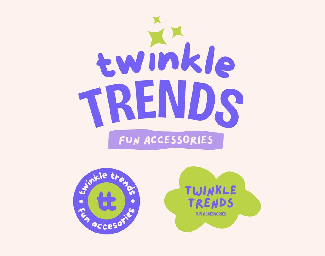 Colorful Logo Editable Template in Canva, Fun Brand Design for Small ...
