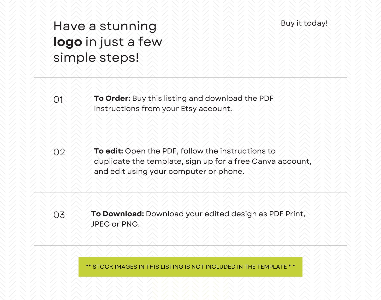 Editable Logo Design Template Canva Logo DIY Branding Kit Premade Logo ...