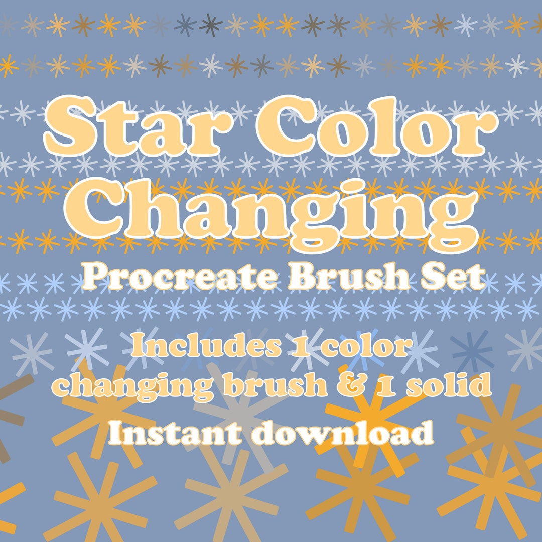 Star Asterisk Procreate Brush / Procreate Stamp - 2 Brush Set Made for ...