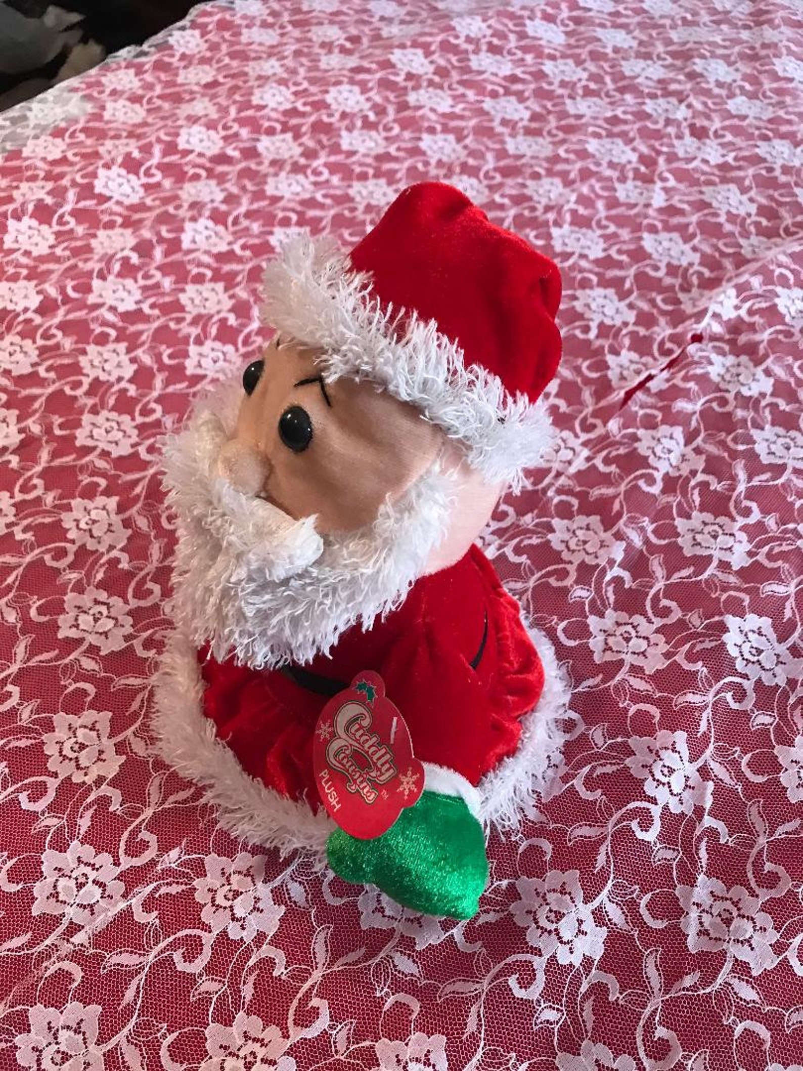 Santa Clause Plush Oy by cuddly Cousins - Etsy