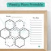 Weekly Plans Printable Weekly Plans Blank Page Printable - Etsy