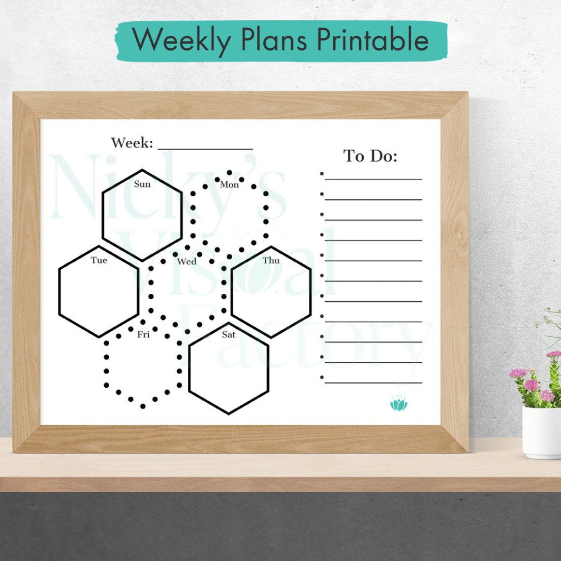 Weekly Plans Printable Weekly Plans Blank Page Printable - Etsy