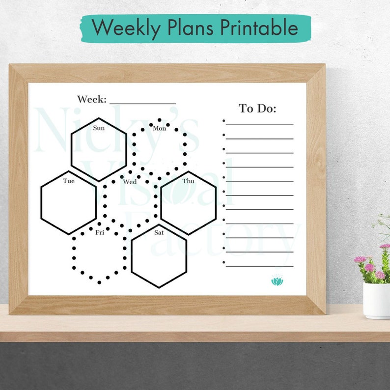 Weekly Plans Printable, Weekly Plans Blank Page, Printable Weekly Plans ...