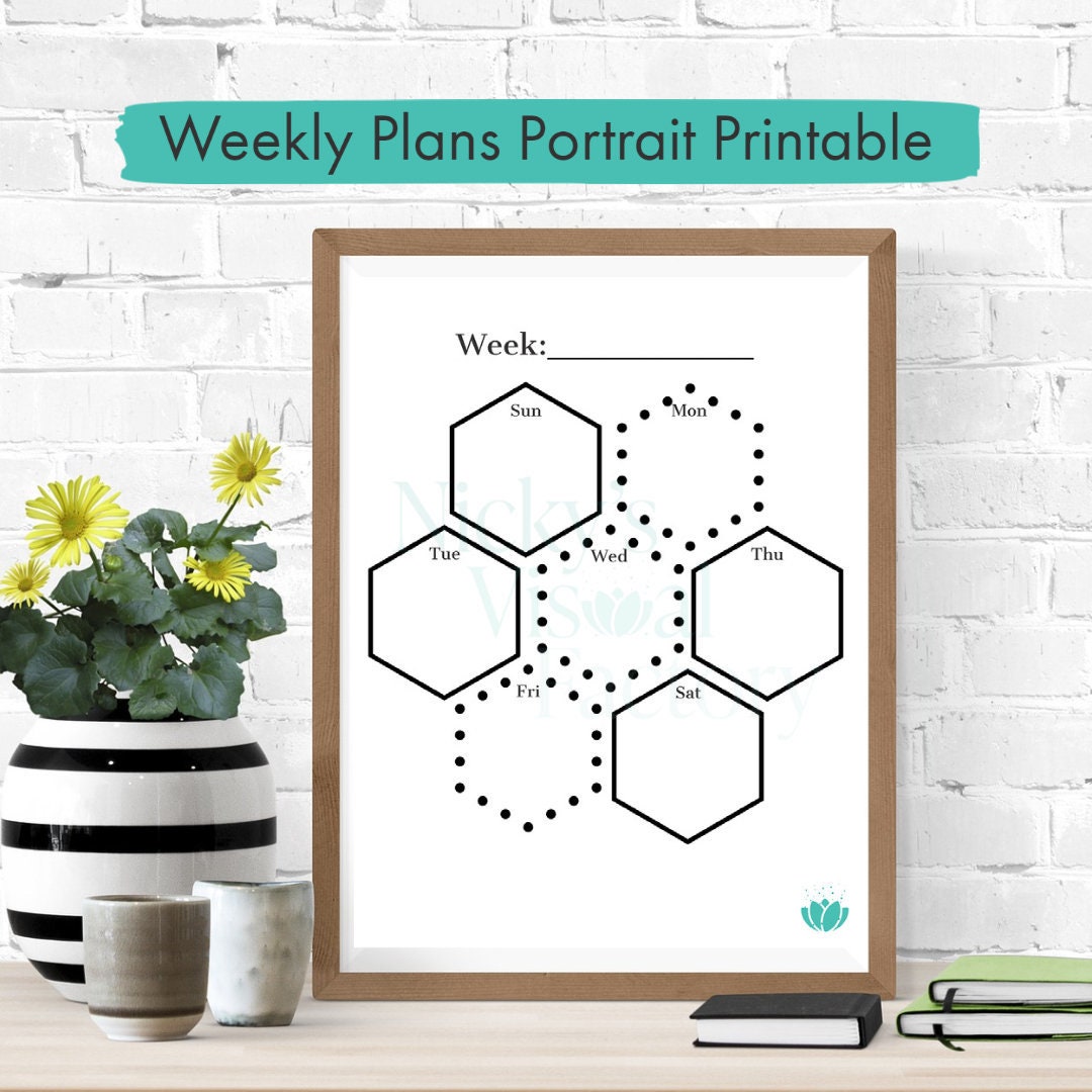 Weekly Plans Printable, Weekly Plans Blank Page, Printable Weekly Plans ...