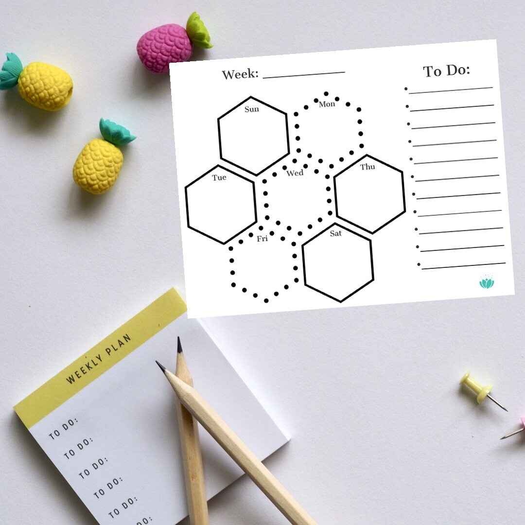Weekly Plans Printable Weekly Plans Blank Page Printable - Etsy