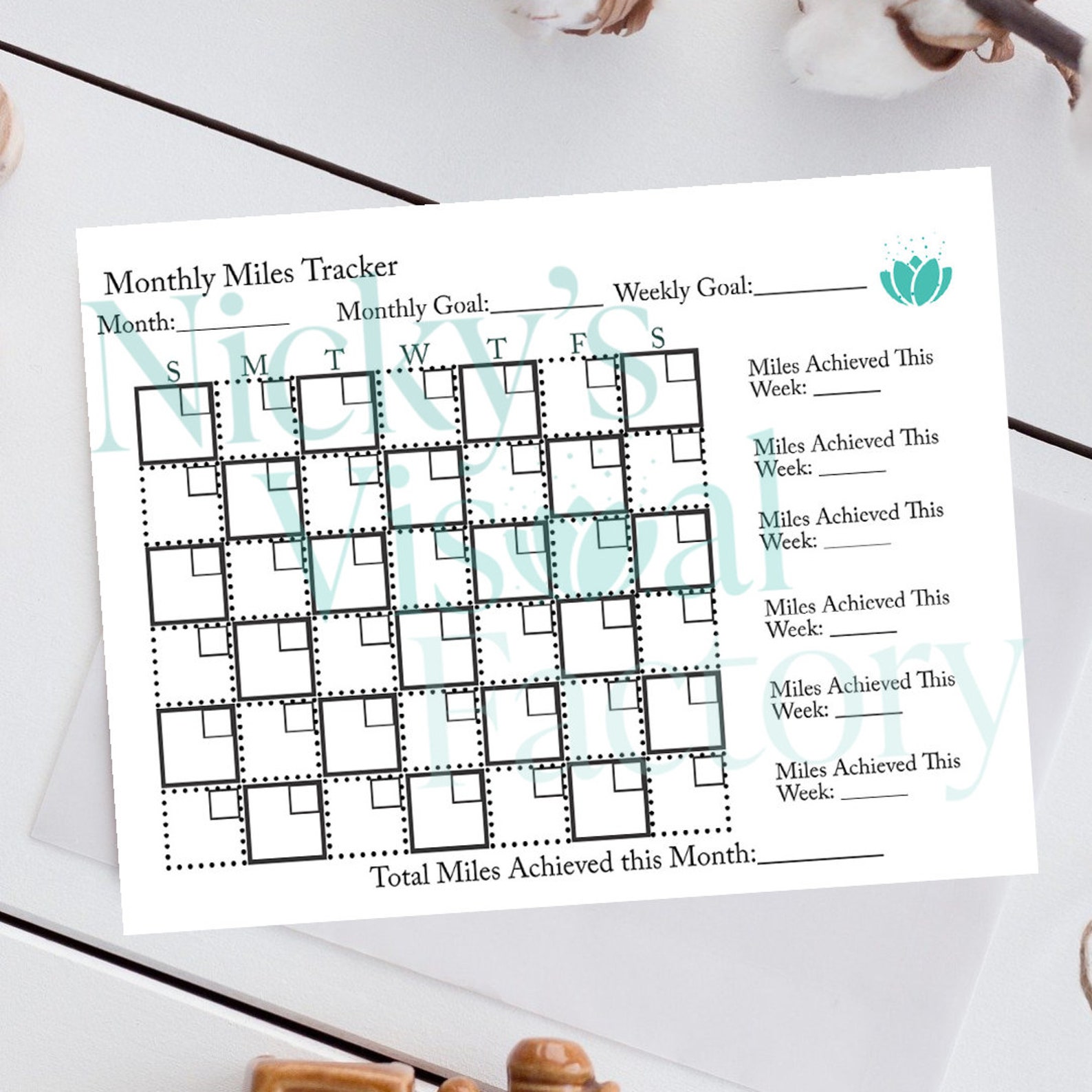 Miles Tracker Printable, Running Tracker, Walking Tracker, Step ...