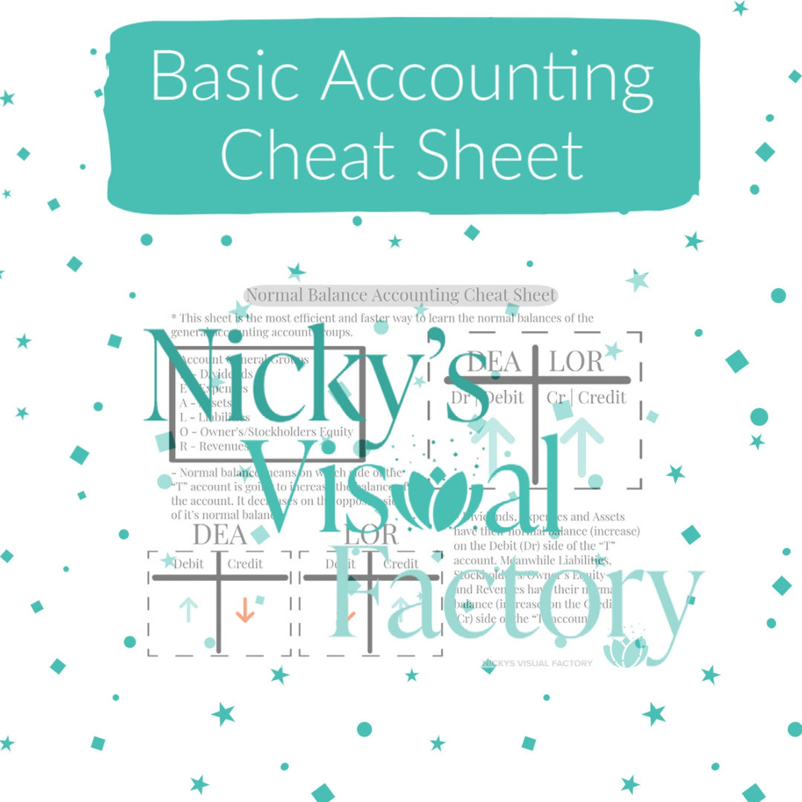 Basic Accounting Cheat Sheet for Study, DEALOR Accounting Cheat Sheet ...