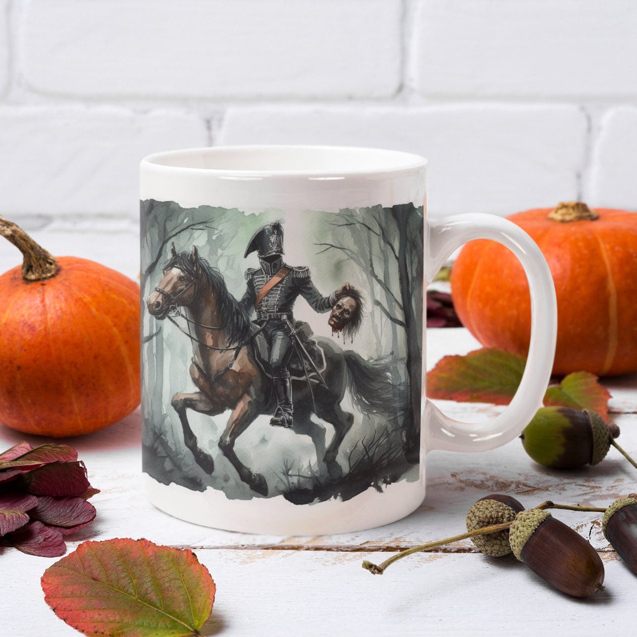 Headless Horseman Legend of Sleepy Hollow Mug. Washington Irving Novel ...