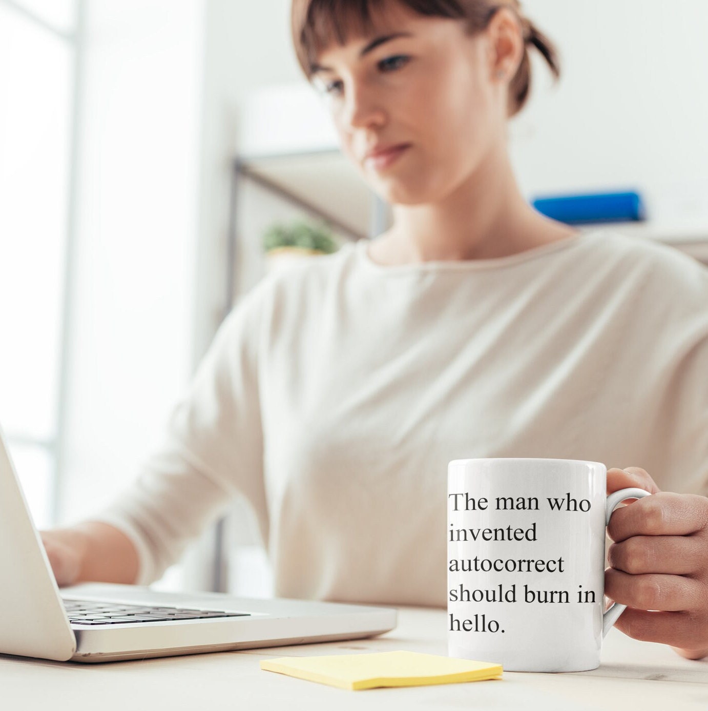 Man Who Invented Autocorrect Should Burn in Hello Mug: Funny - Etsy