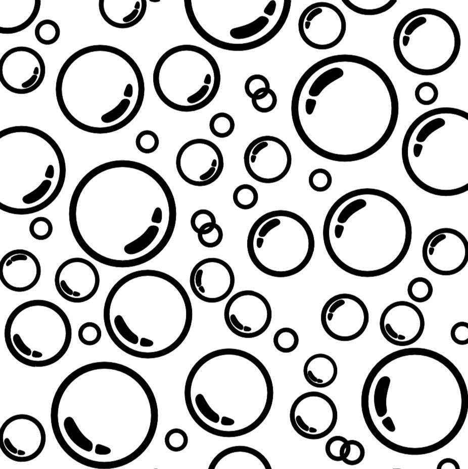 Bubbly Print Quarter Window Decal - Etsy