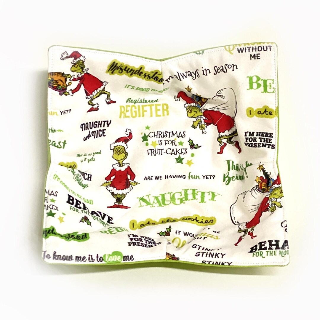 Christmas Grinch and Funny Words Bowl Cozy Great for Hot Chili / Cold ...