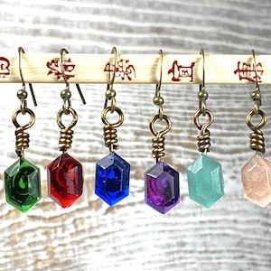 BOTW Zelda Inspired Rupee Jewelry Set With Stud or Dangle Earrings and ...