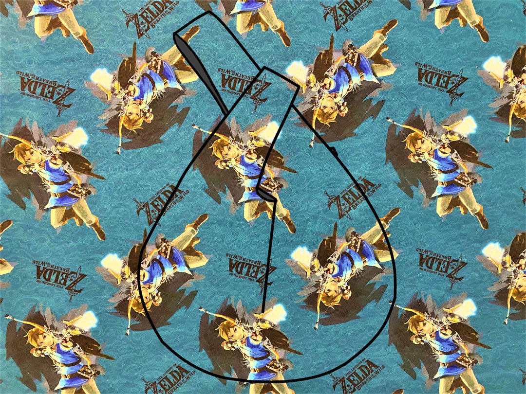 Zelda BOTW and Black Japanese Style Knot Bag Optional Pocket Fun ...