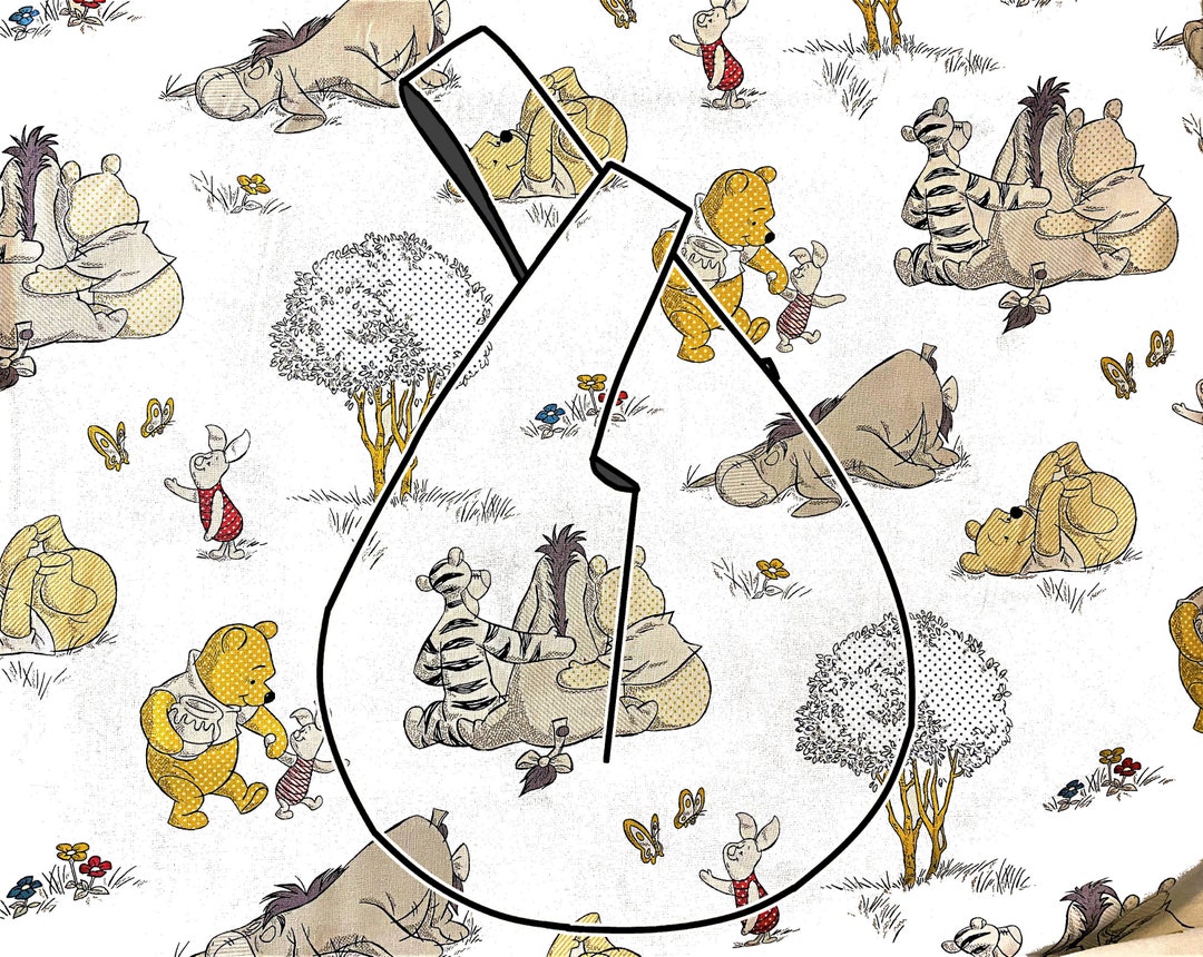 Winnie the Pooh Japanese Style Knot Bag Optional Pocket Fun Fabrics ...