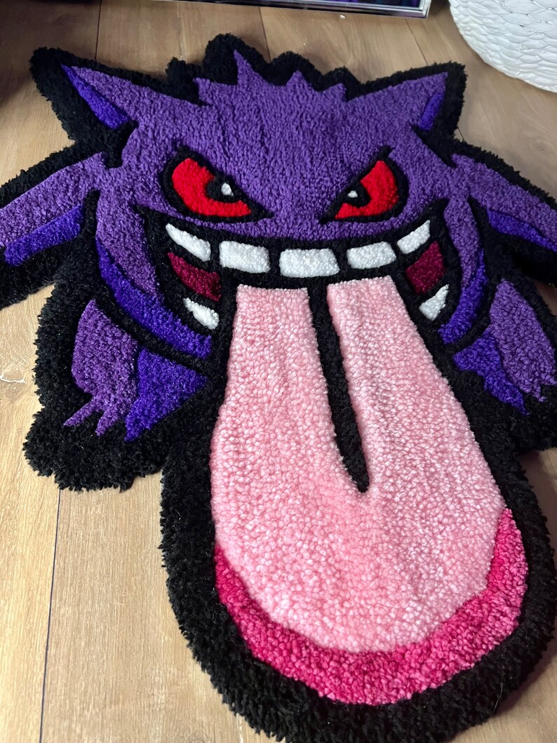 Gengar Tufted Rug Anime - Etsy