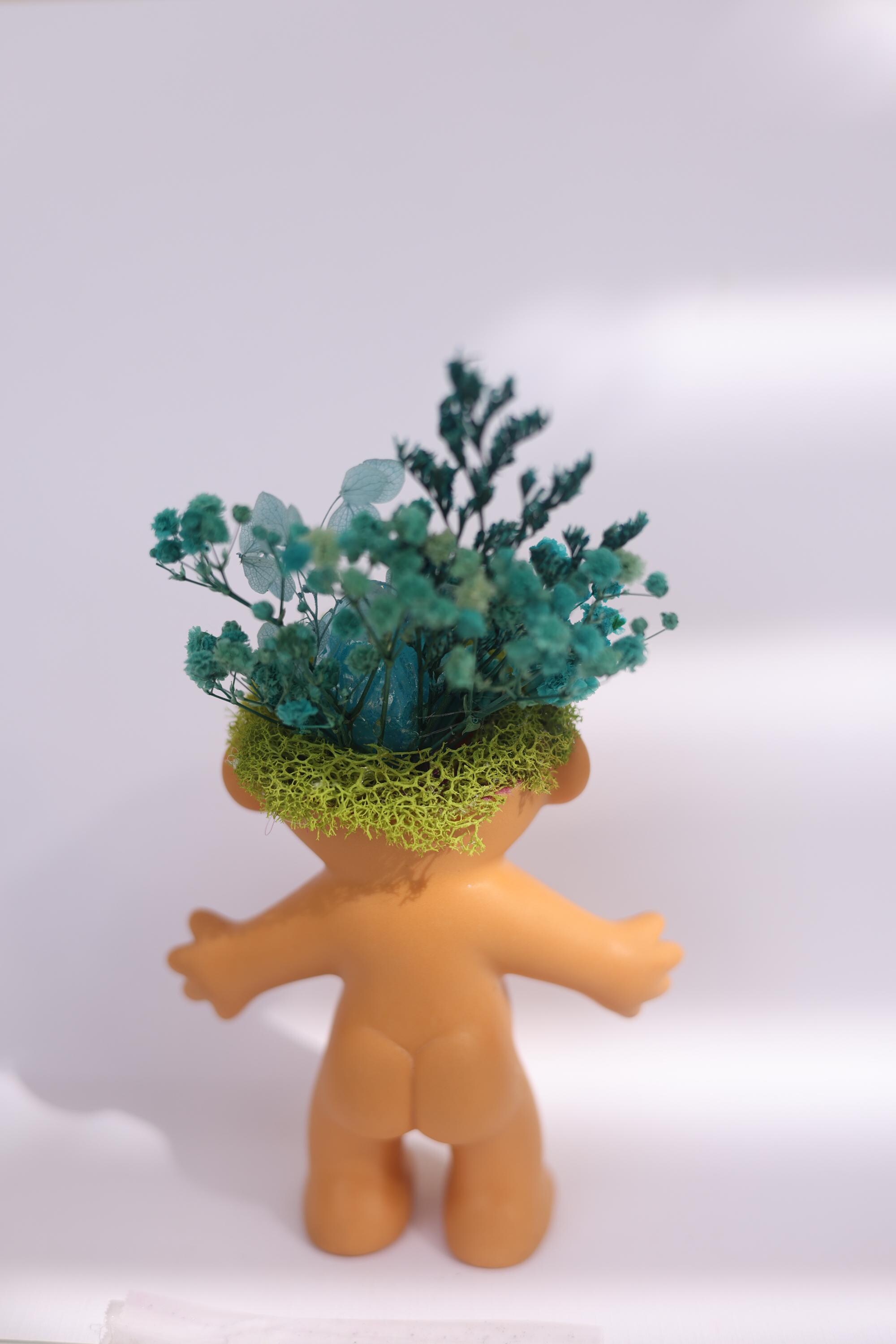 Whimsical Crystal Troll, Crystal Trolls, Teal Blue Rainbow Quartz ...