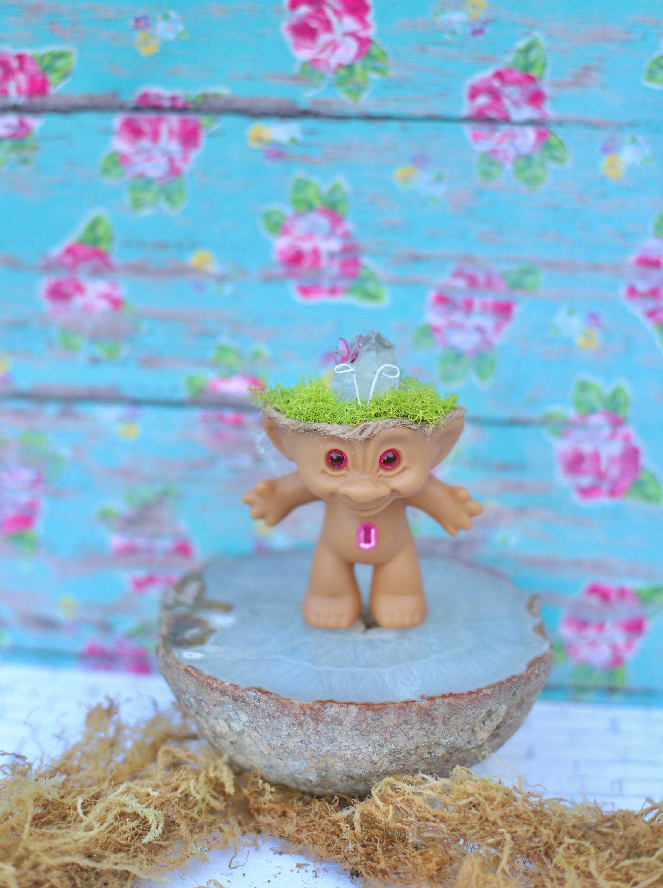 Garden Fairy Crystal Troll HOLLY, Crystal Trolls, Treasure Trolls ...