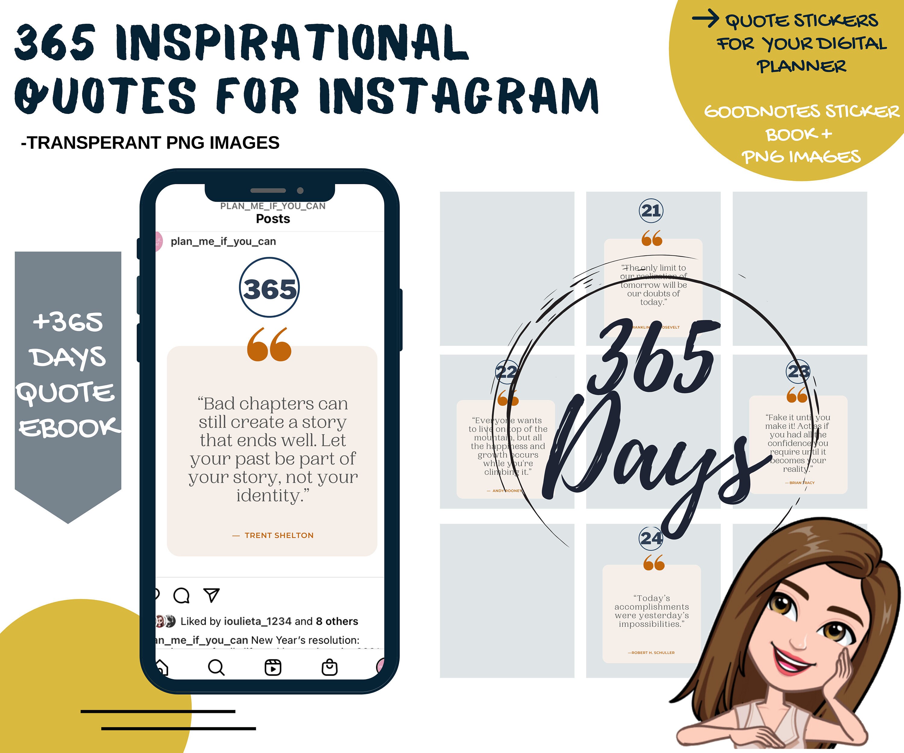 365 Inspirational Quotes for Instagram- Motivational Quotes- Instagram ...