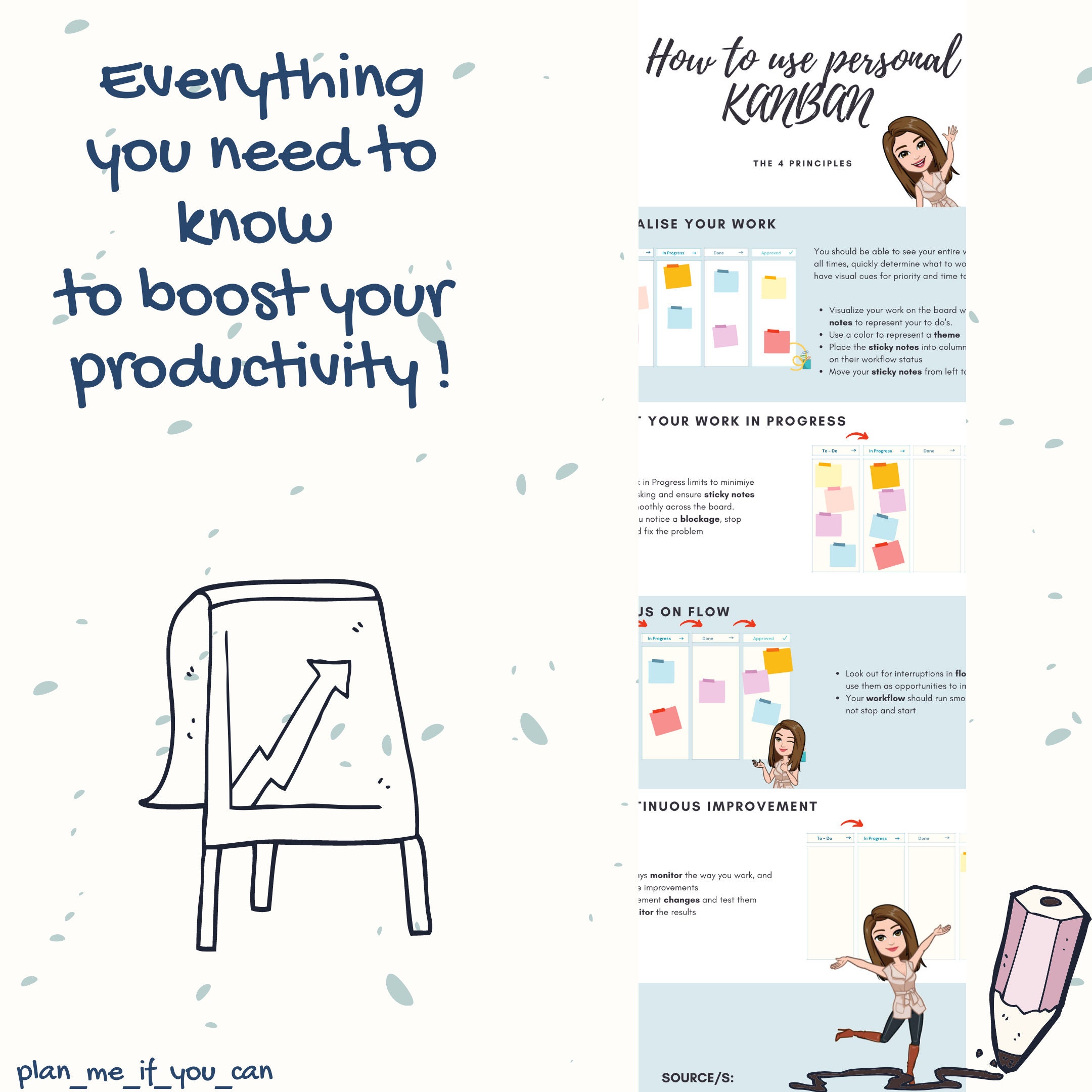 Kanban Board, Kanban Planner, Printables, Digital Kanban Boards ...