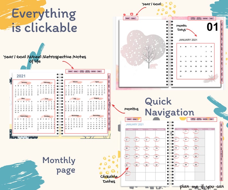 Goodnotes Planner, Dated Digital Planner, iPad Planner, Notability ...