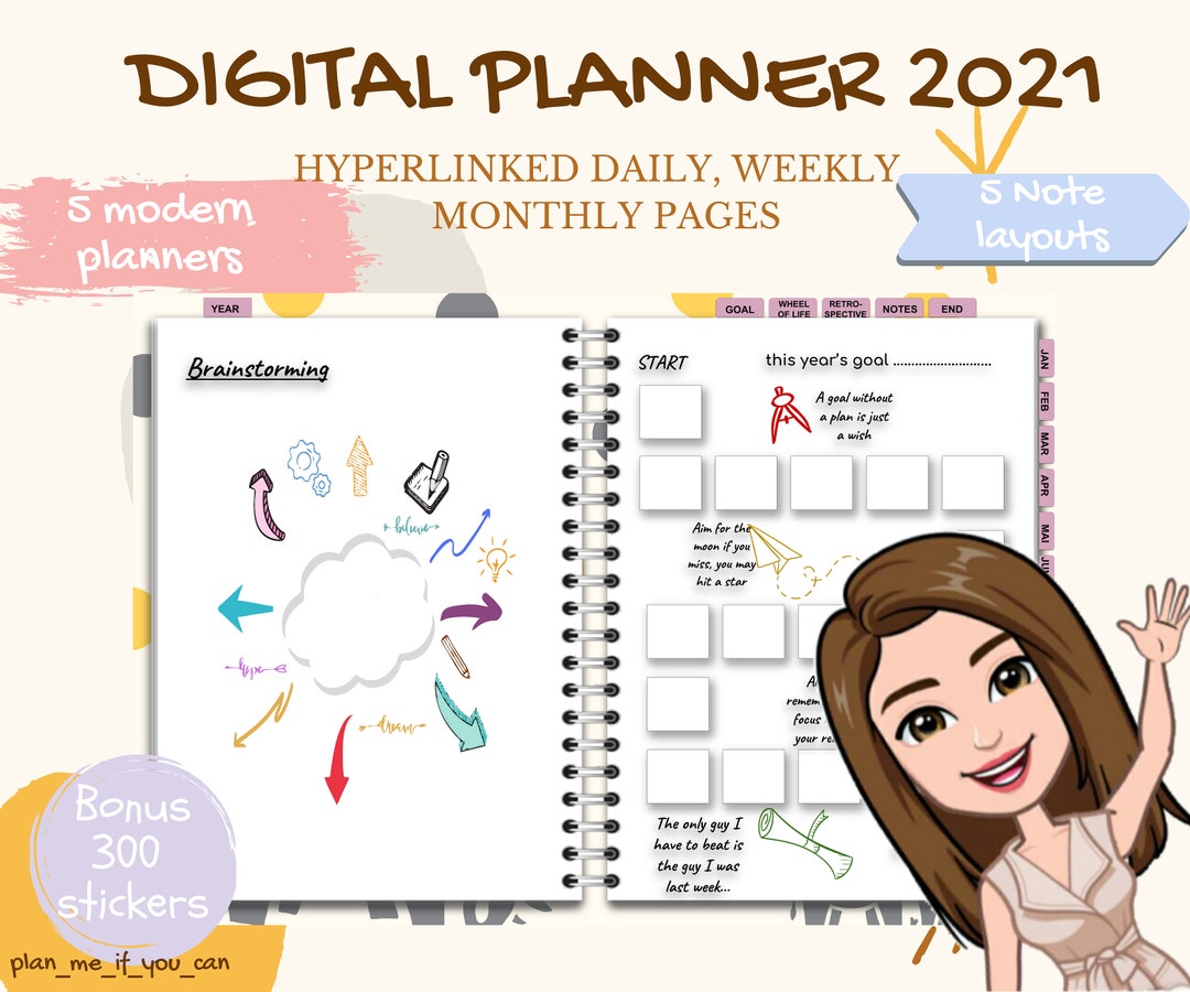 Goodnotes Planner, Dated Digital Planner, iPad Planner, Notability ...