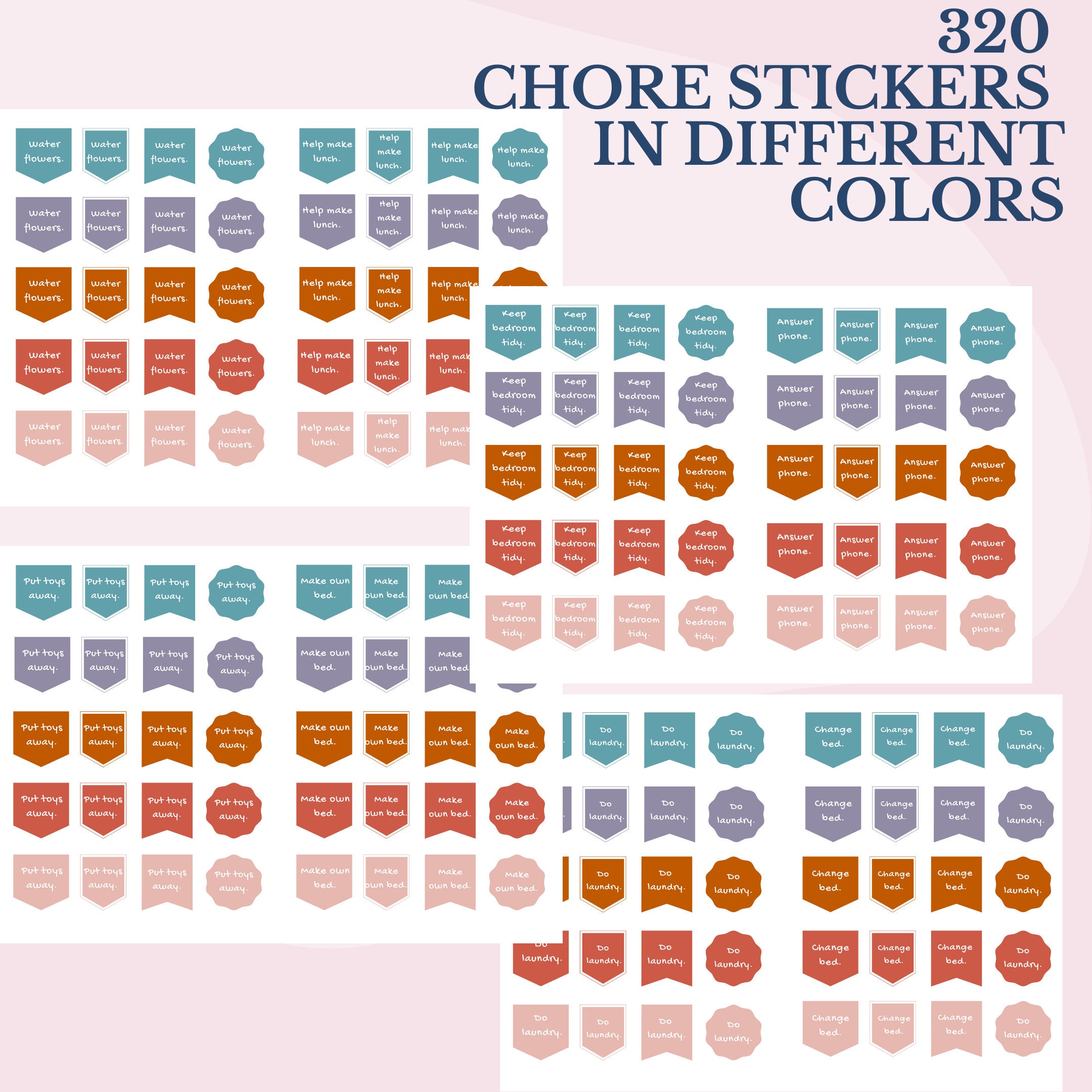 Family Chore Chart 2021 , Printable & Digital Chore Chart - Etsy