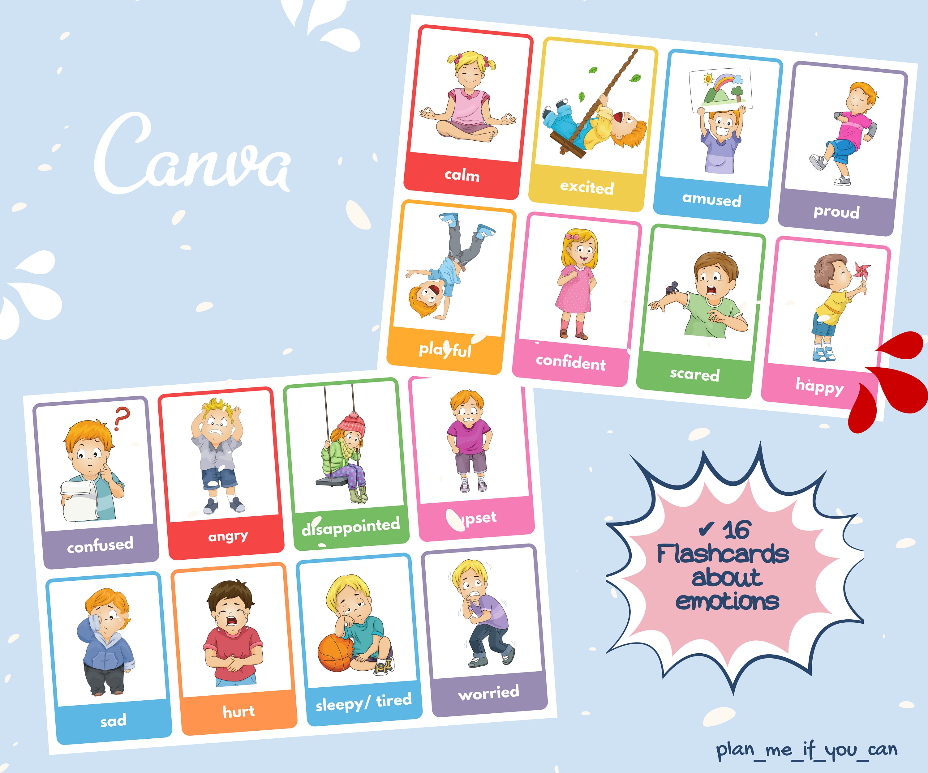 Emotions Printable Board Game for Kids, Educational Game, Emotions ...