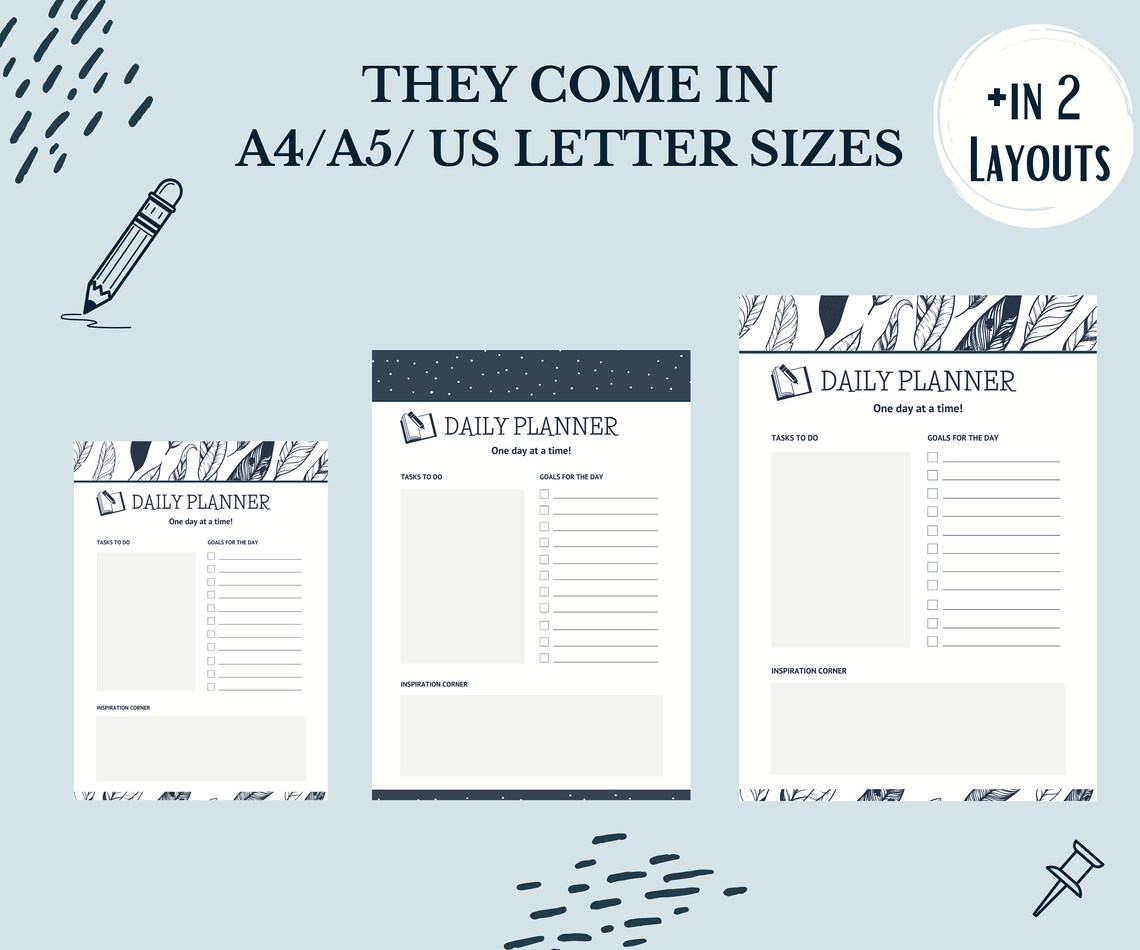 Daily Weekly Monthly Planner Bundle Gratitude Journal to Do List Habit ...