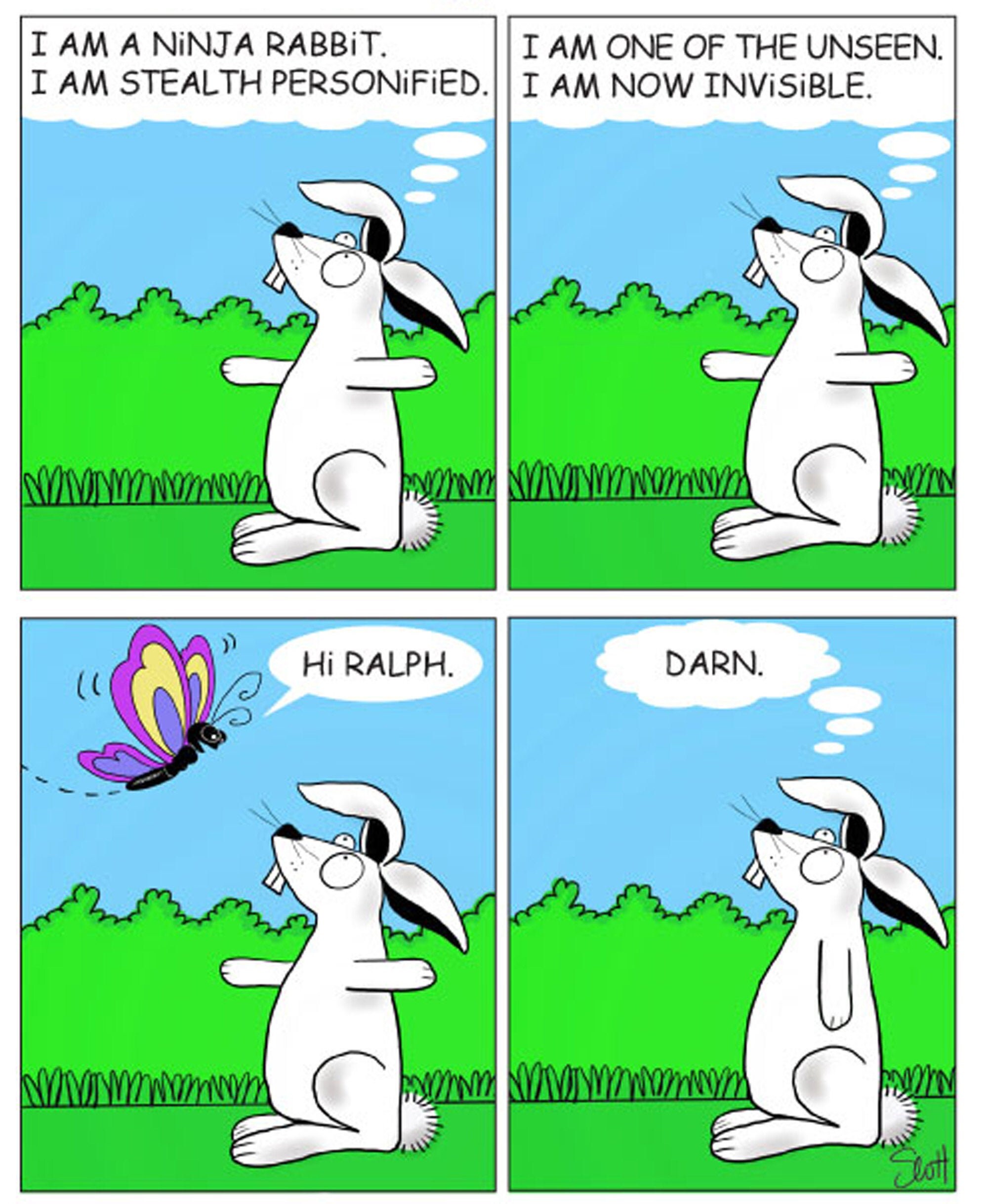 5-pack Ninja Rabbit Cartoon All-occasion Note Cards 5"x7" - Etsy