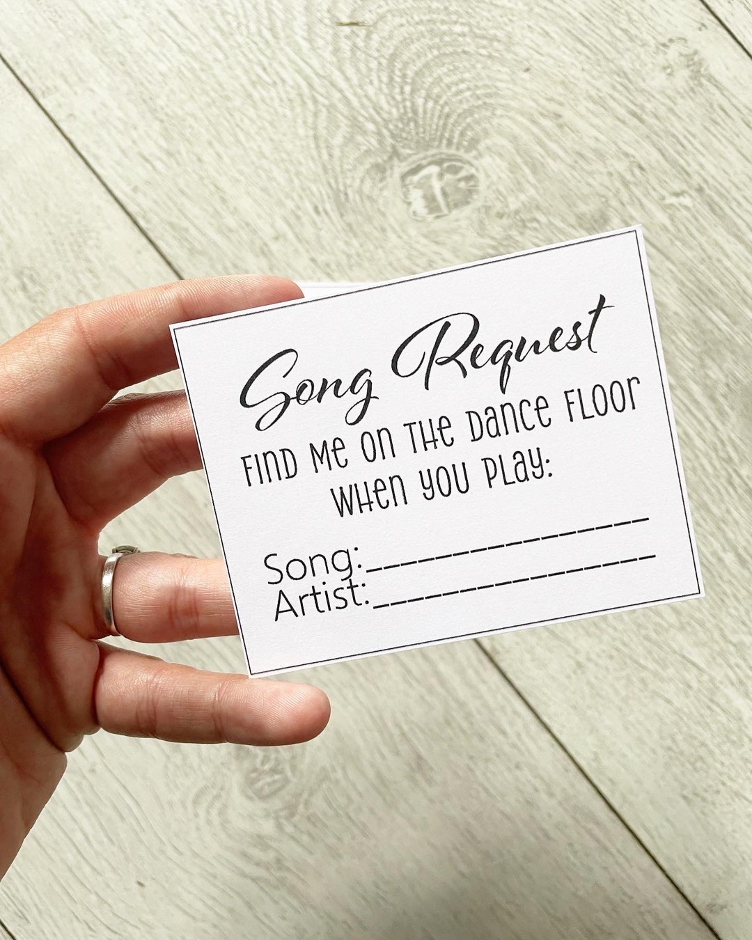 50 Song Request Cards, Dance Floor Music Request, Party Request Cards ...