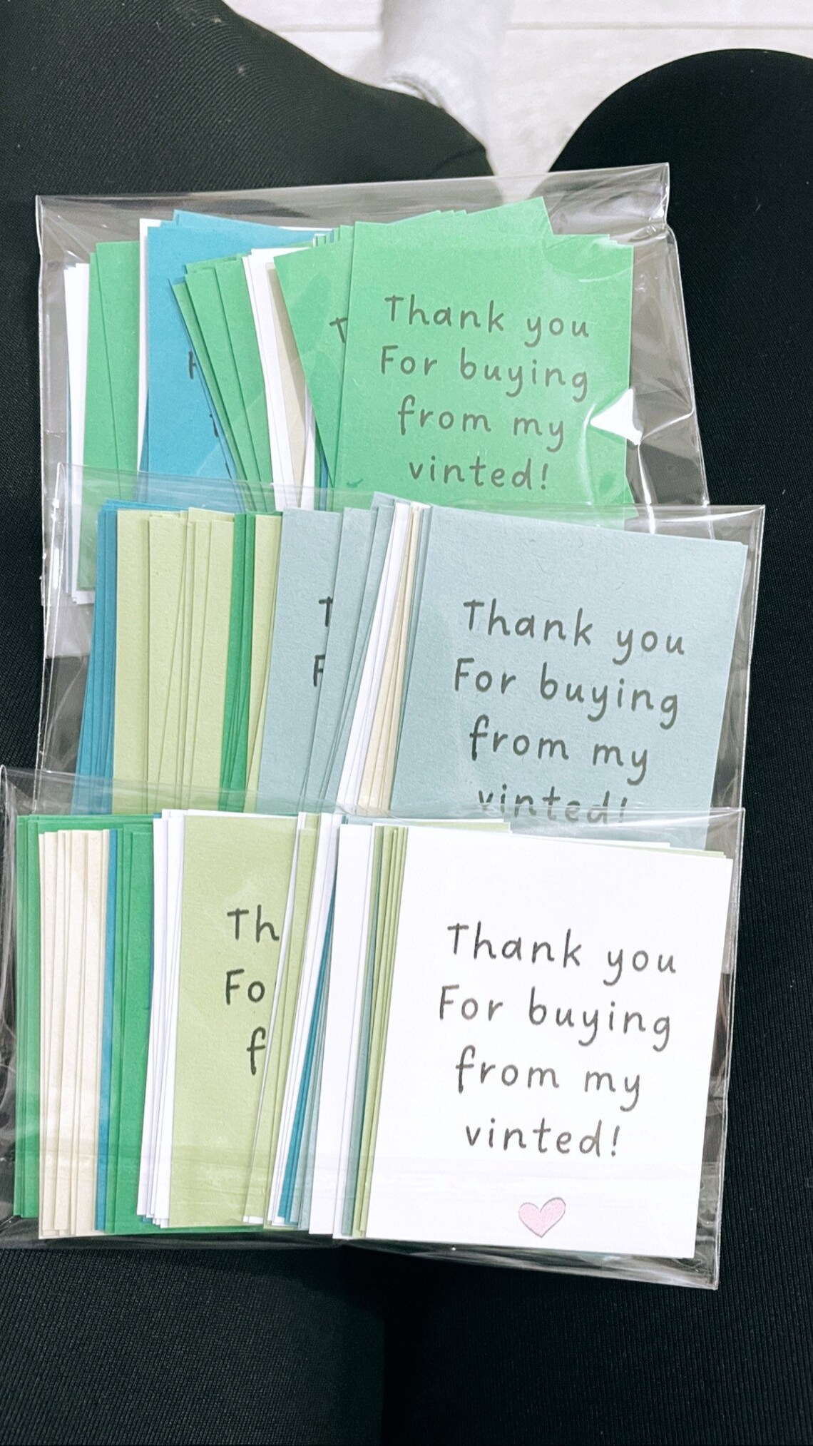 50 Vinted Thank You Notes Thank You Stationery Thank You - Etsy