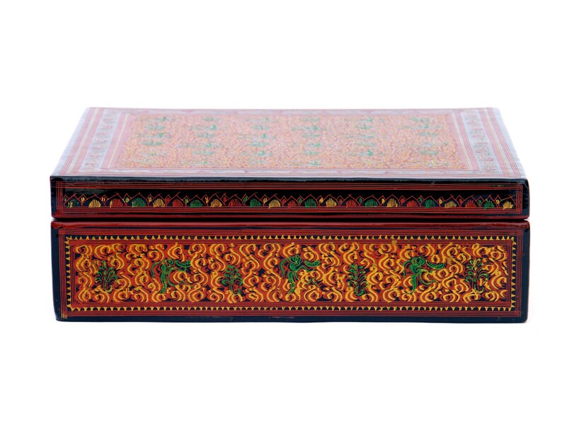 Burmese Lacquerware Box - Etsy