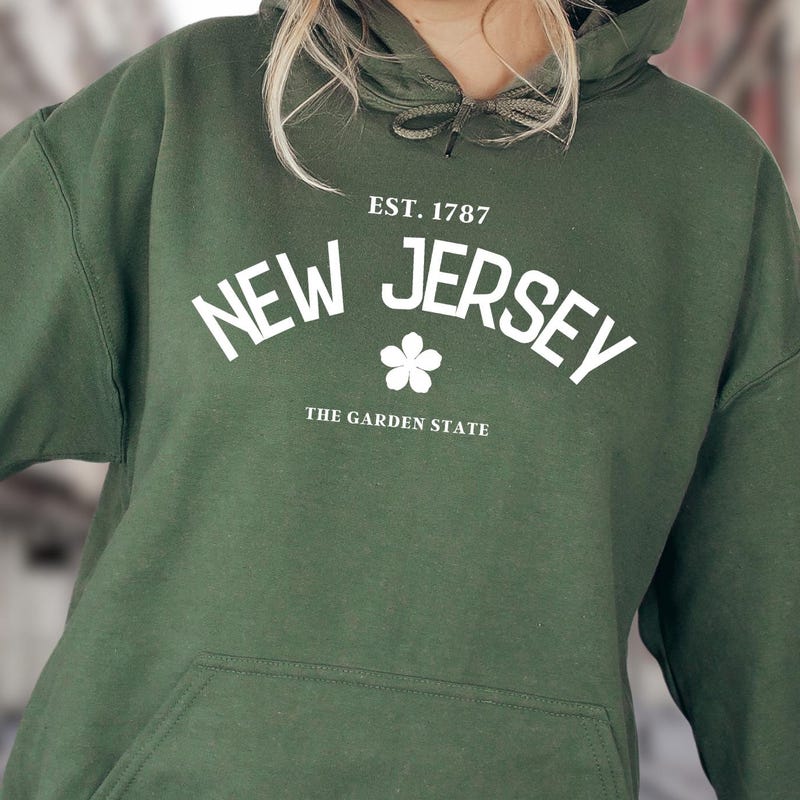New Jersey Garden State Hoodie - Etsy