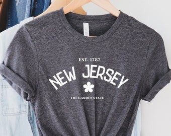 New Jersey T Shirt | Etsy
