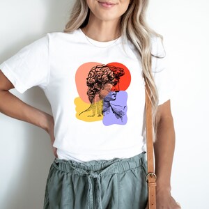 Michelangelo's David Statue Shirt, Renaissance T-shirt, Aesthetic Shirt ...