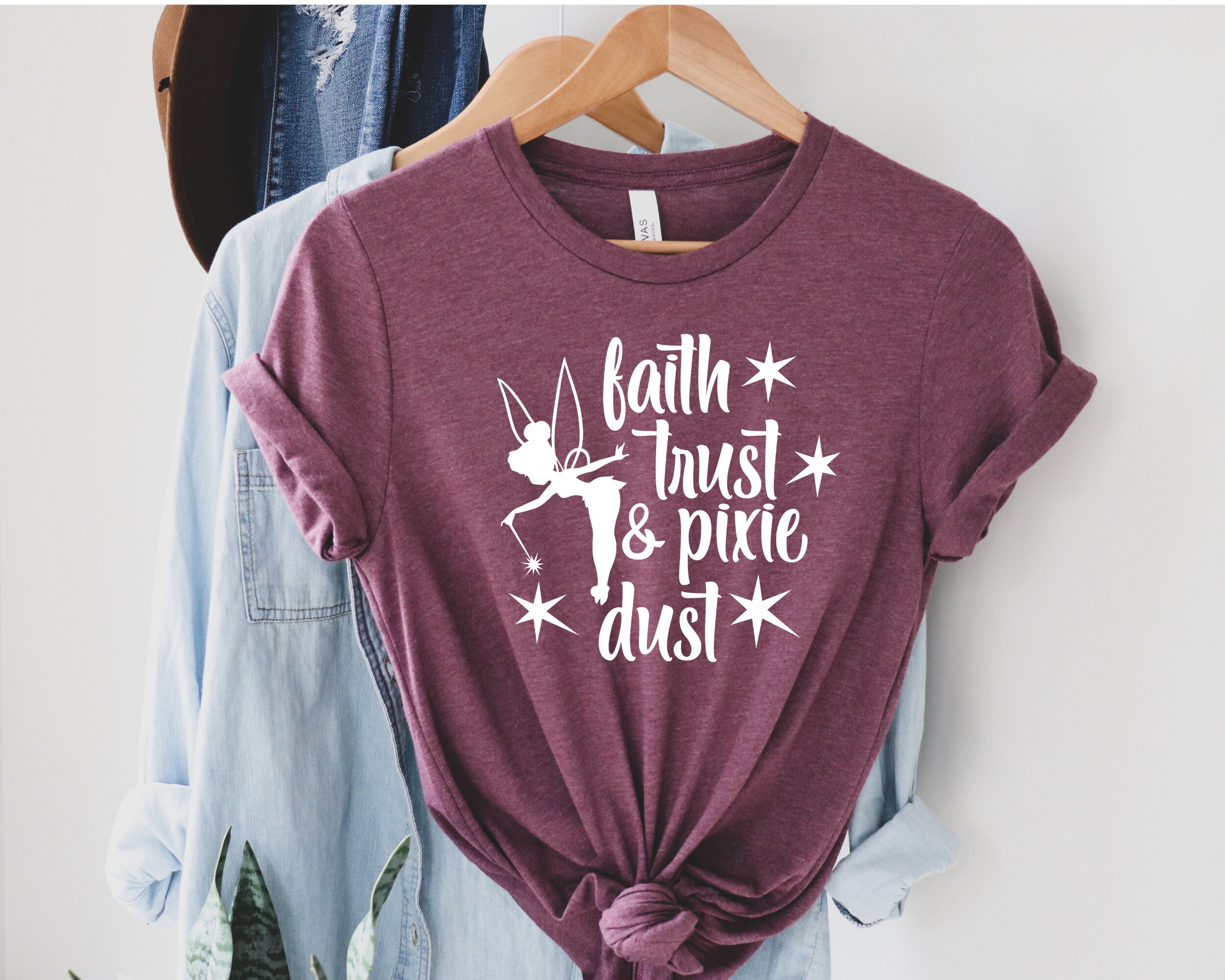 Tinkerbell Shirt Faith Trust Pixie Dust Shirt Tinkerbell for | Etsy