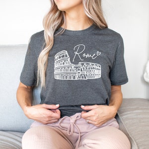 Rome Shirt, Rome Italy Shirt, Rome Travel T-shirt, Rome Colosseum Tee ...