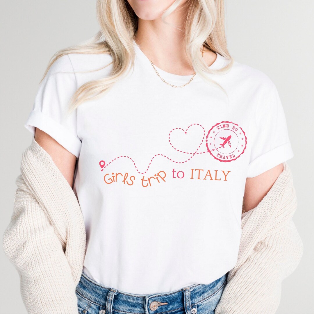 Custom Girls Trip T-shirt, Personalized Travel Tee, Matching Vacation ...