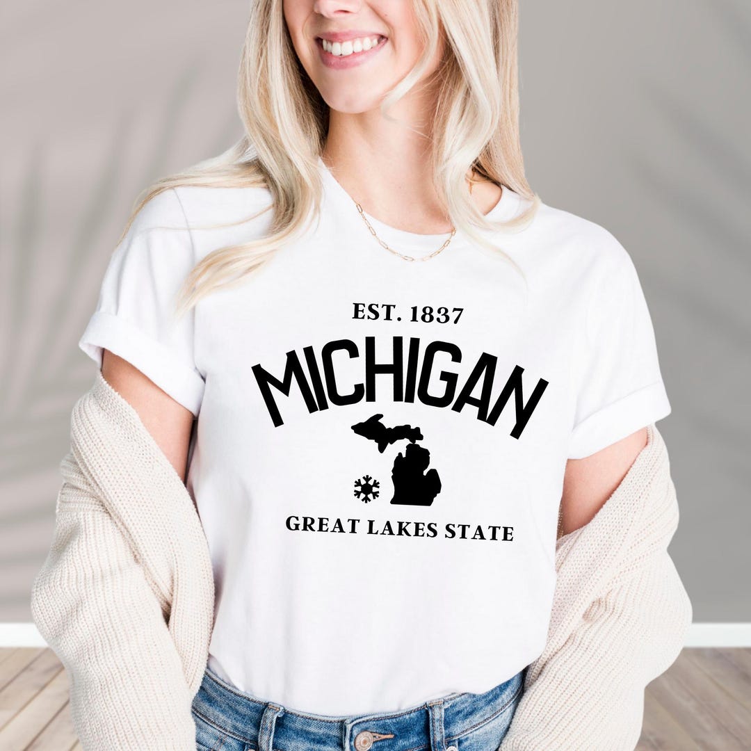 Michigan Lakes State Unisex T-shirt - Etsy