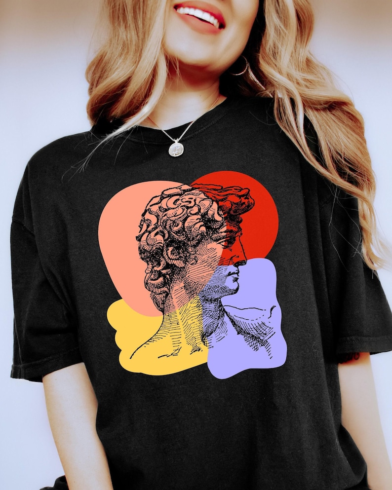 Comfort Colors Michelangelo's David Statue Shirt: Renaissance Art Tee ...