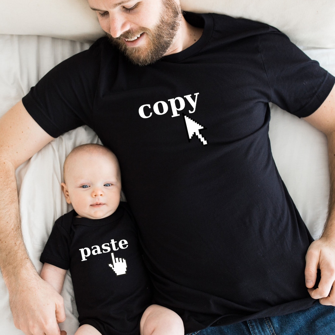 Funny Copy Paste Shirt, Dad and Daughter Matching Shirt, Family ...