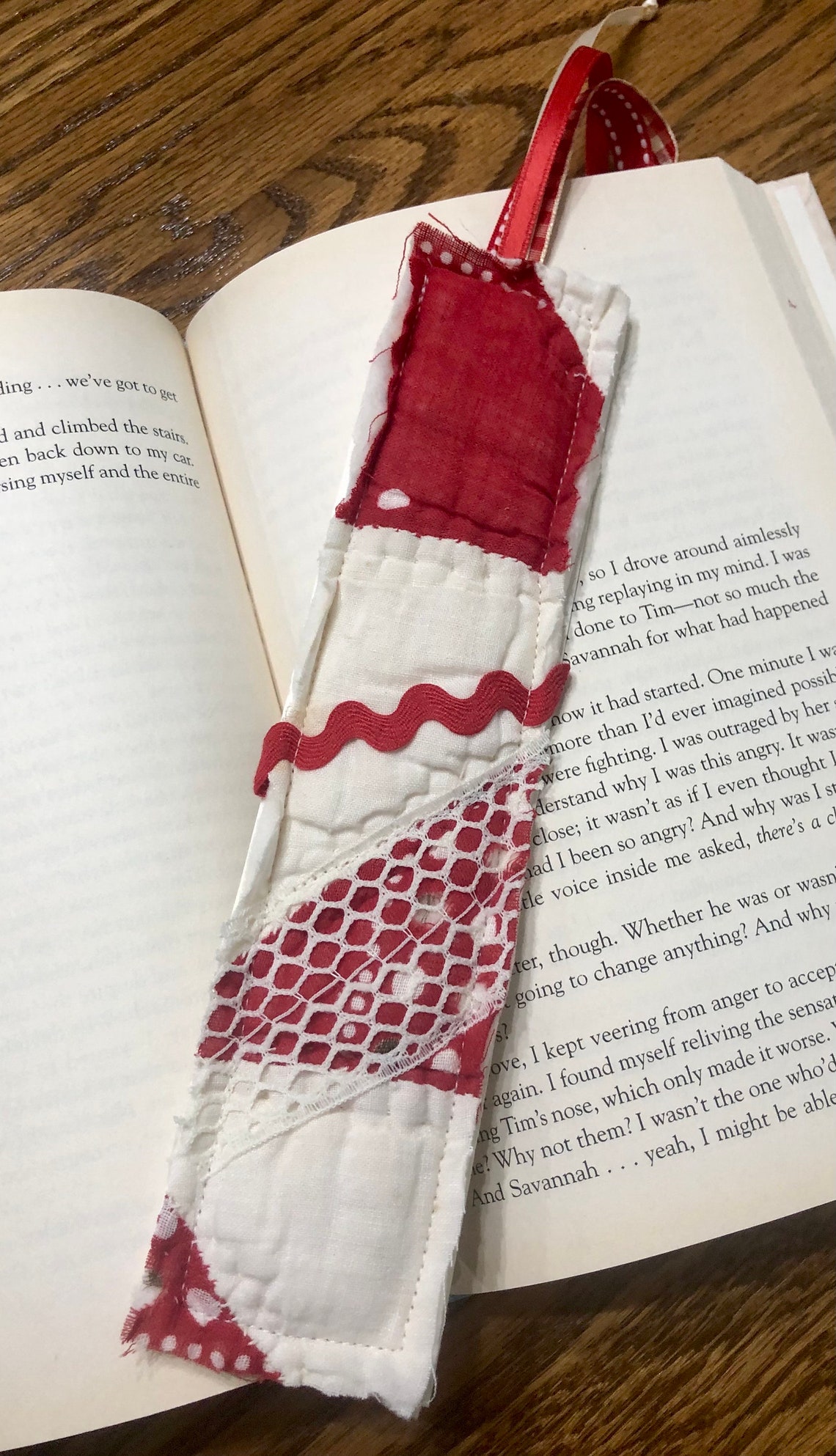 Vintage Quilt Bookmark Repurposed Quilt Book Lovers Gift - Etsy