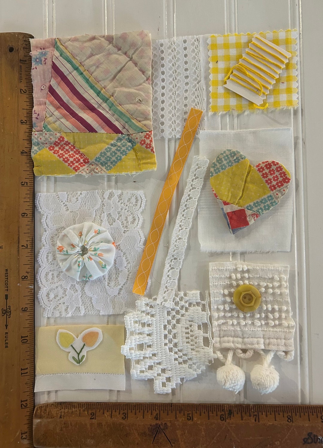 Snippet Bundle, Vintage Quilt, Junk Journal, Slow Stitching, Mixed ...
