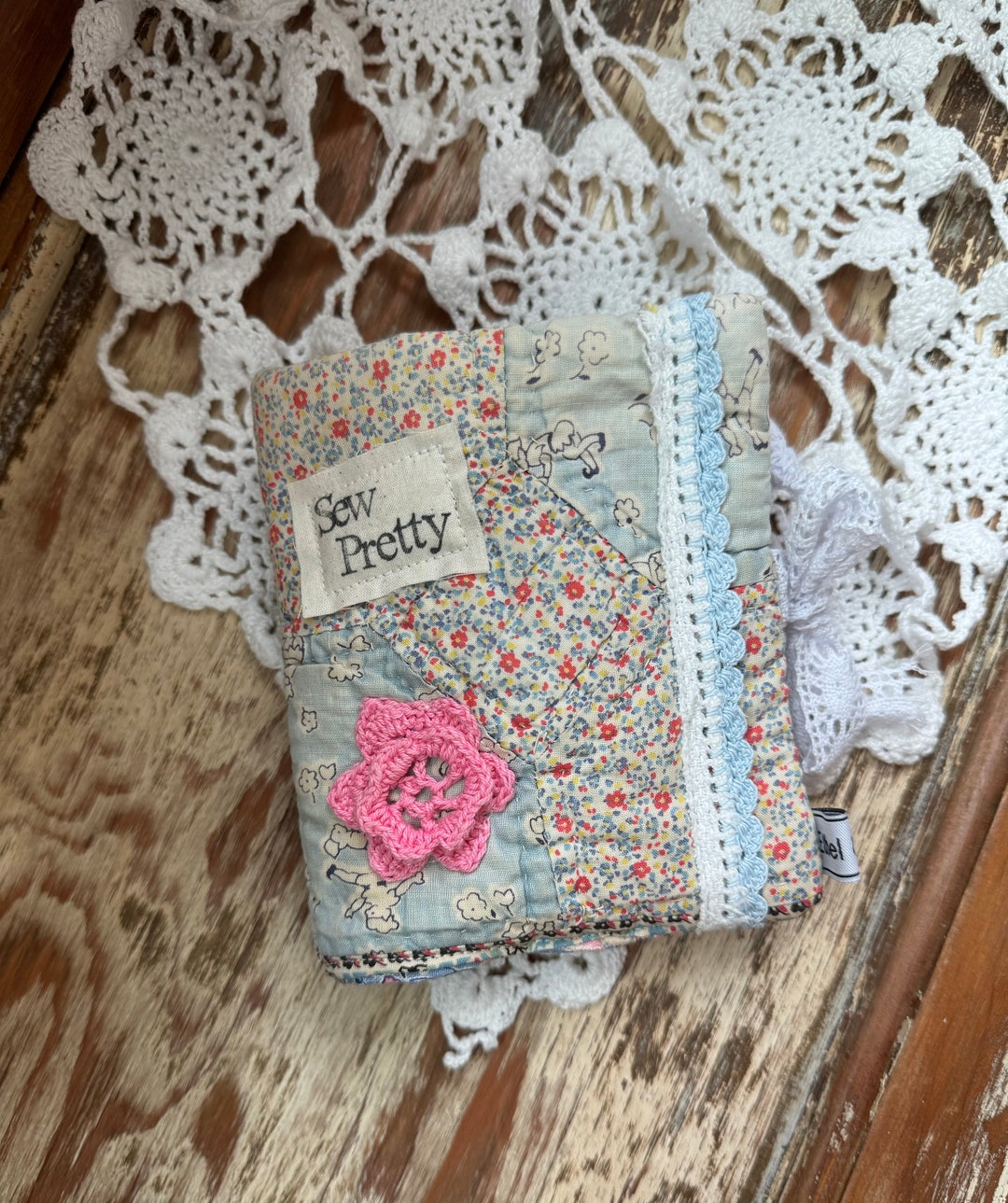 Needle Case, Vintage Repurposed Quilt, Slow Stitch Case, Embroidery ...