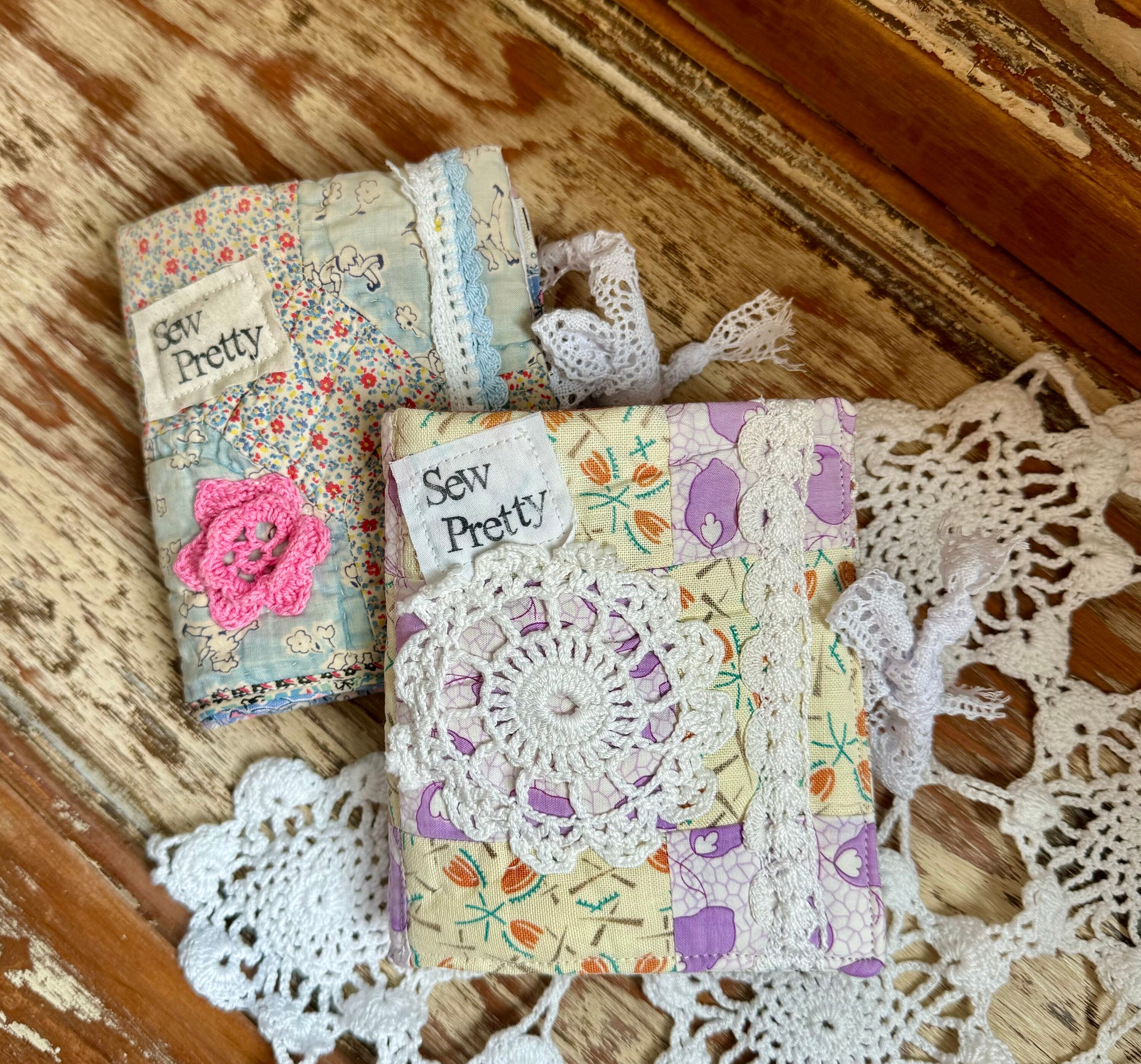 Needle Case, Vintage Repurposed Quilt, Slow Stitch Case, Embroidery ...